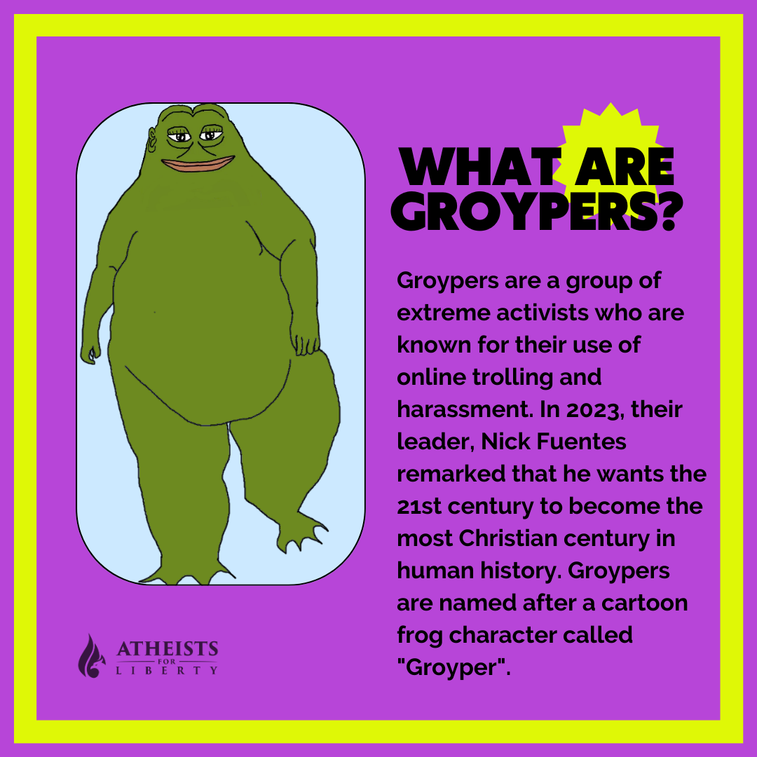 Groypers: An Atheist Survival Guide - Atheists for Liberty