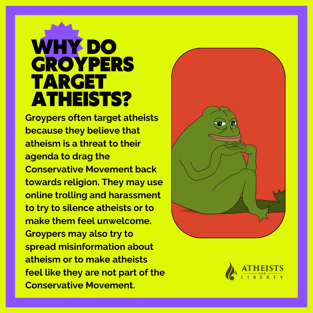 Groypers: An Atheist Survival Guide - Atheists for Liberty